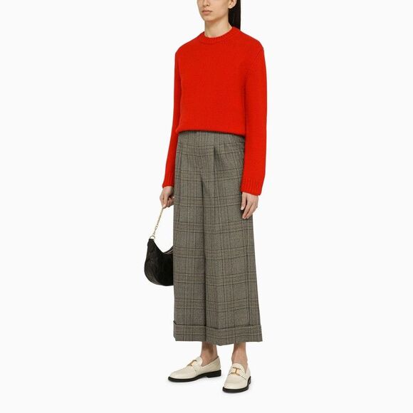 Gucci | Sweaters | Gucci Red Wool Sweater With Logo | Poshmark